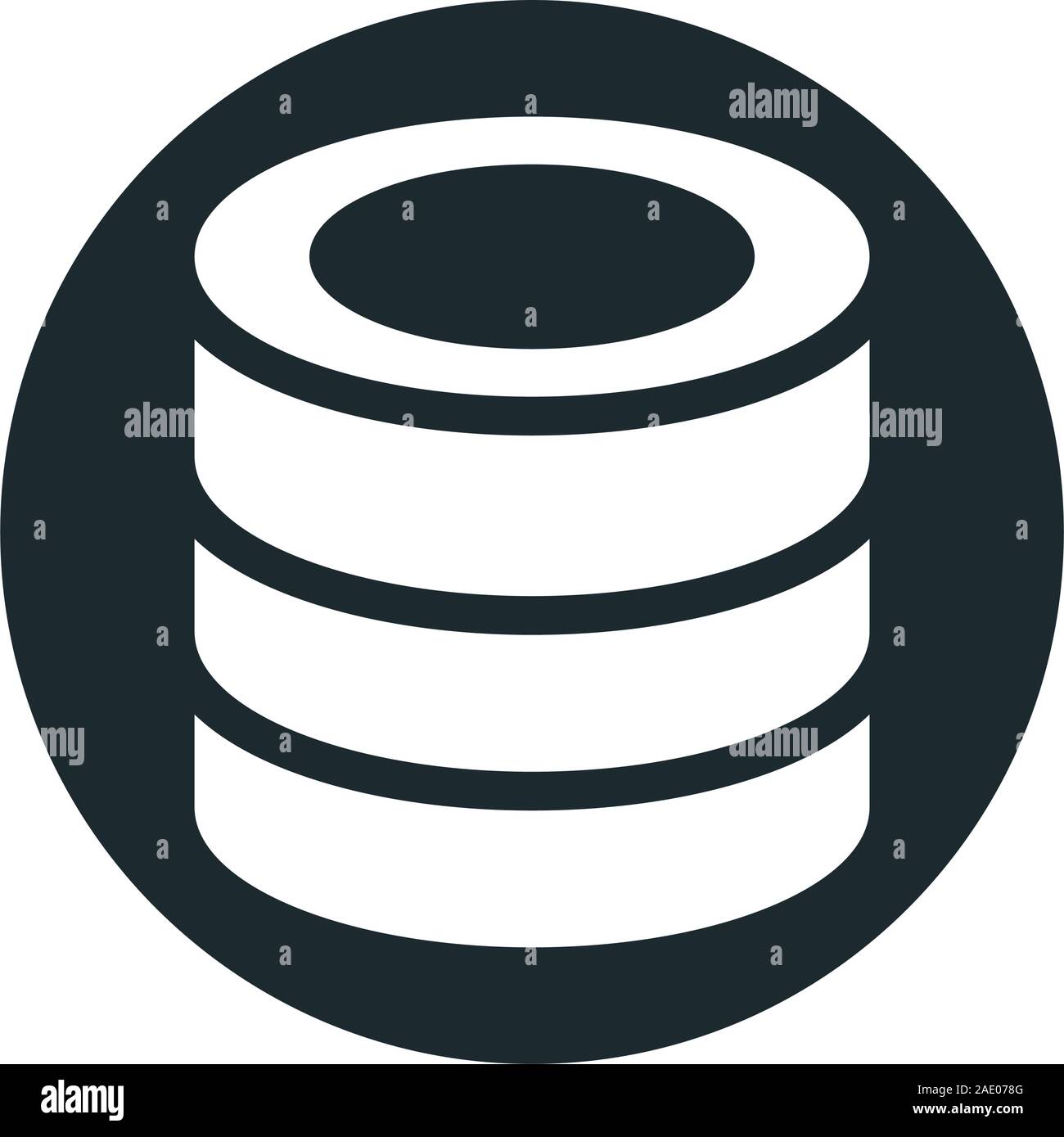 data center disks isolated icon Stock Vector Image & Art - Alamy