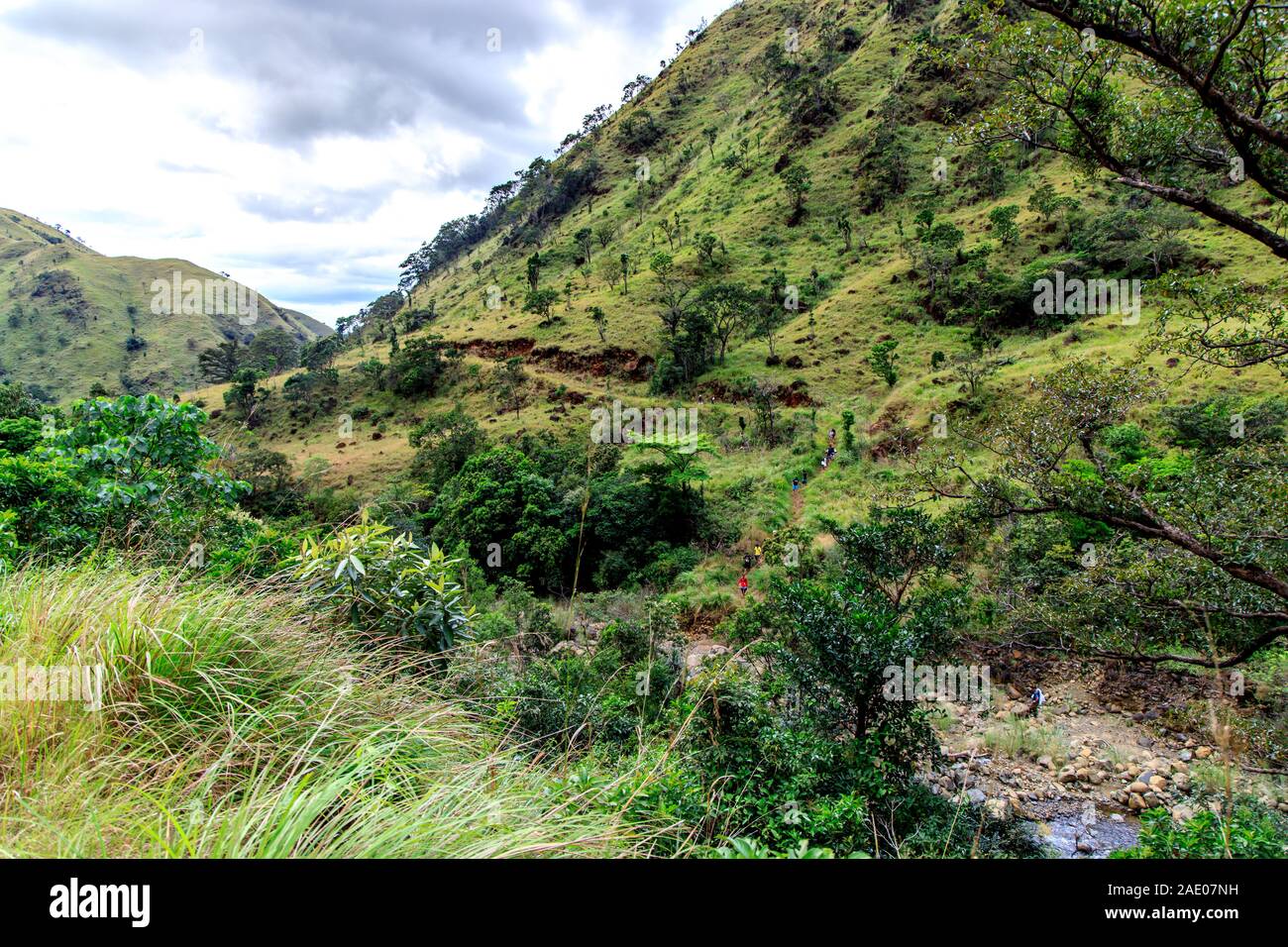 beautiful landscape at Mountain Pinatubo, Zambales, Philippines Stock ...