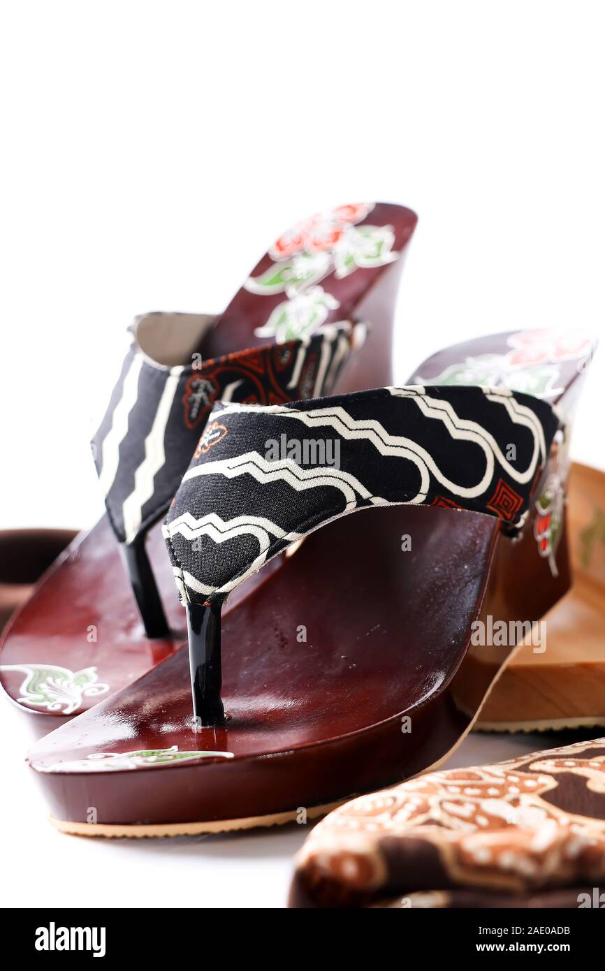 pair of shoes batik design fashion style Stock Photo - Alamy