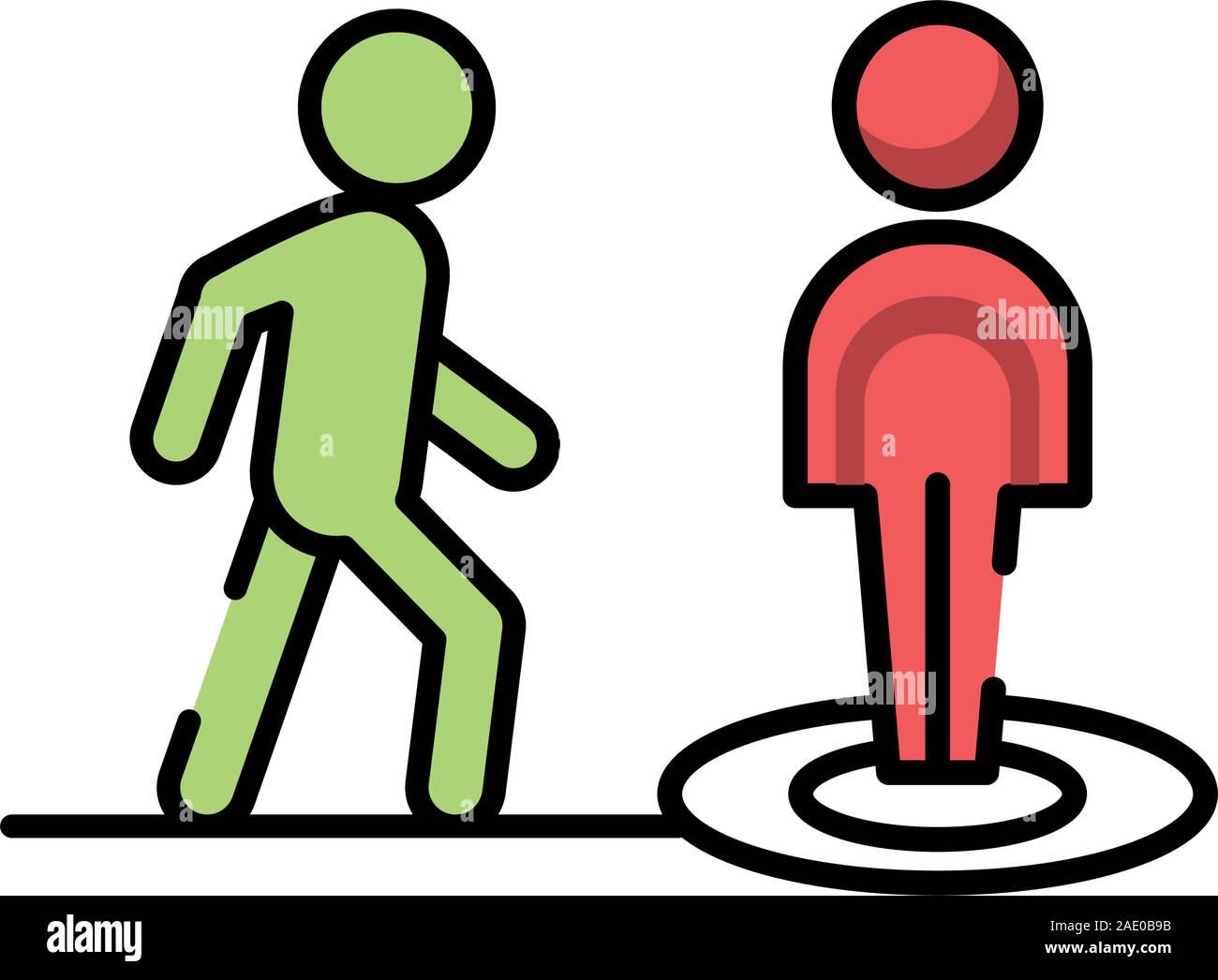 Street walkers Stock Vector Images - Alamy