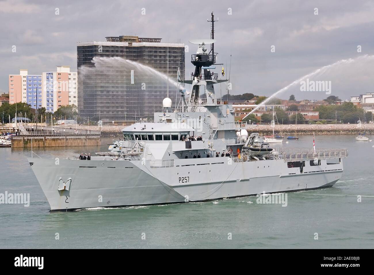 Royal navy river class offshore patrol vessel hi-res stock photography ...