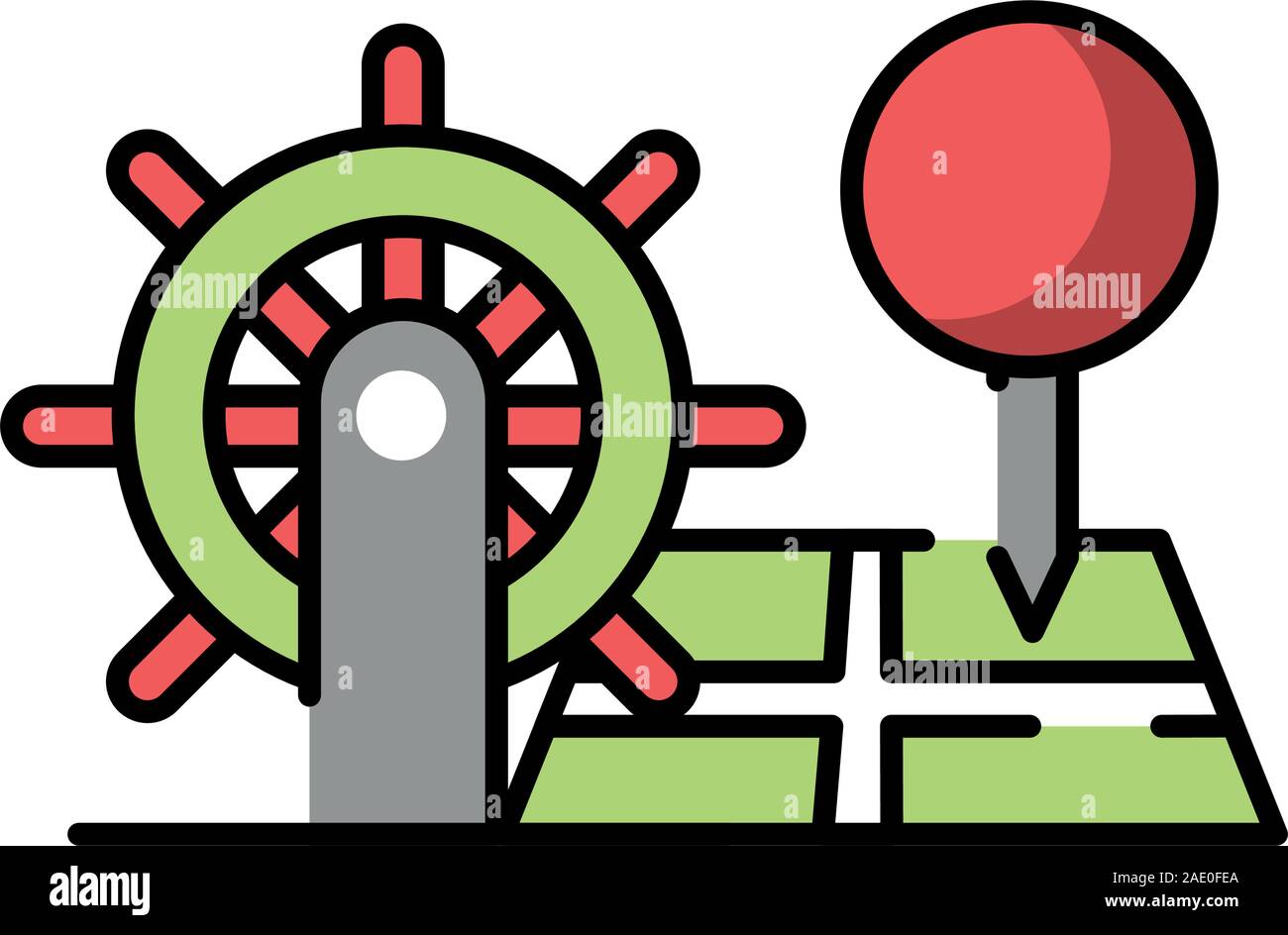 Sea viewer Stock Vector Images - Alamy