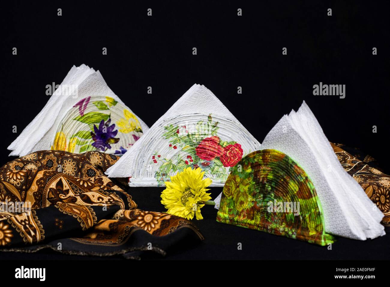 tissue box and traditional batik Stock Photo - Alamy