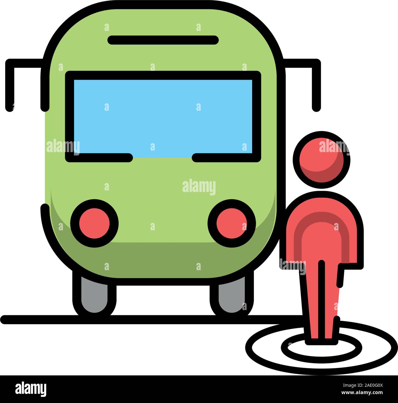 Pedestrian guide Stock Vector Images - Alamy