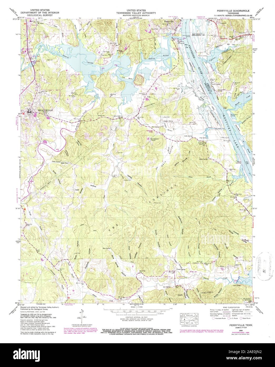 Map of perryville hi-res stock photography and images - Alamy