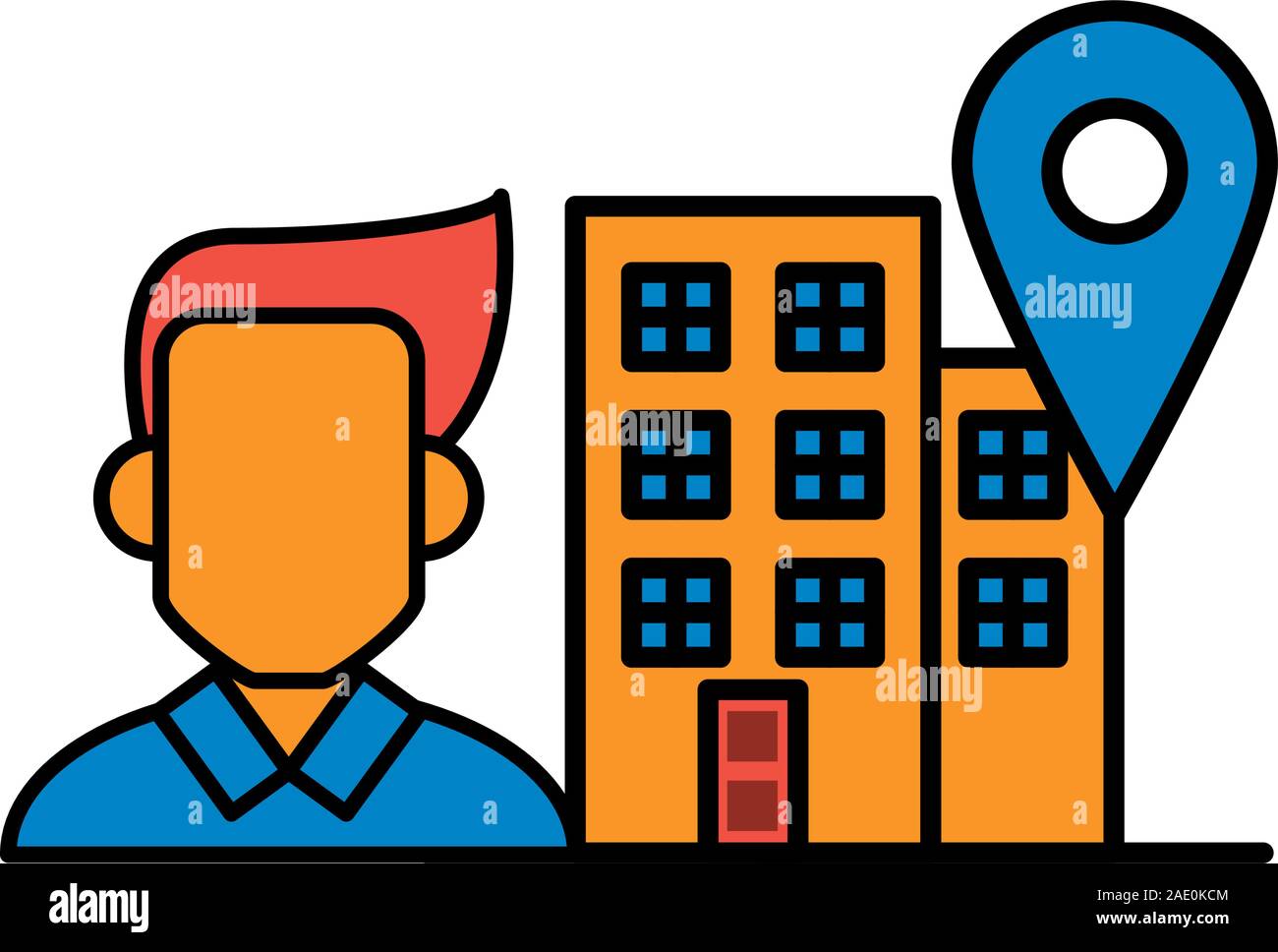 Facade with character Cut Out Stock Images & Pictures - Alamy