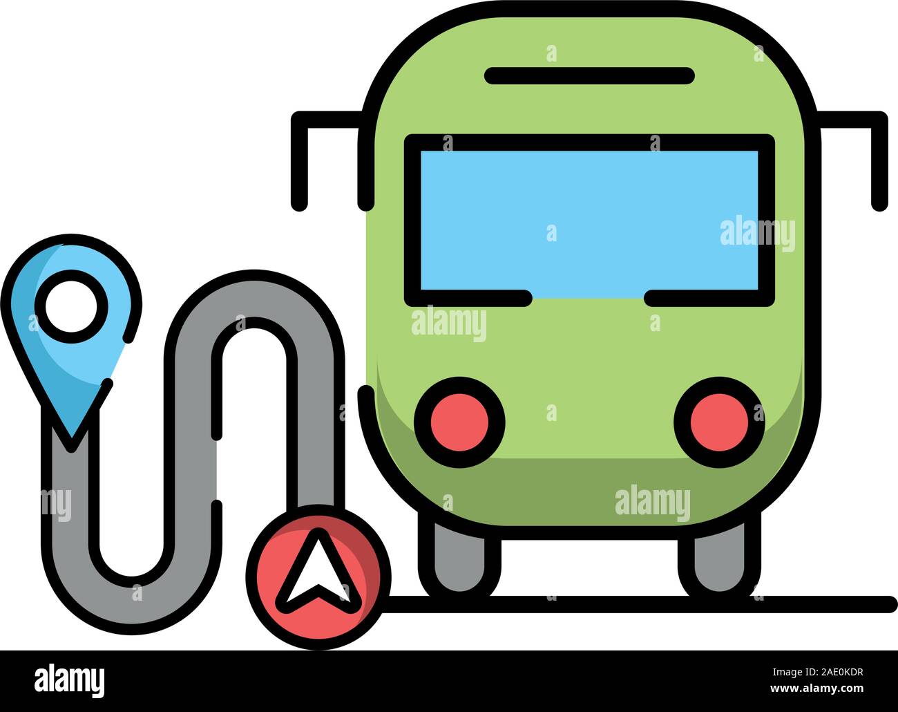 bus public transport isolated icon Stock Vector Image & Art - Alamy