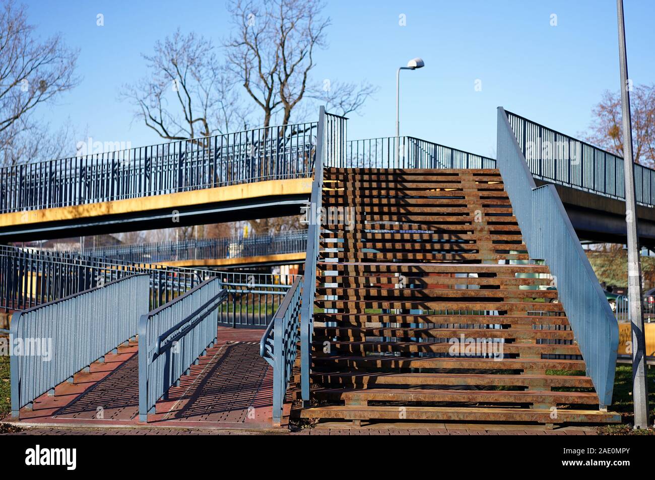Pedestrian walkway over road hi-res stock photography and images - Alamy