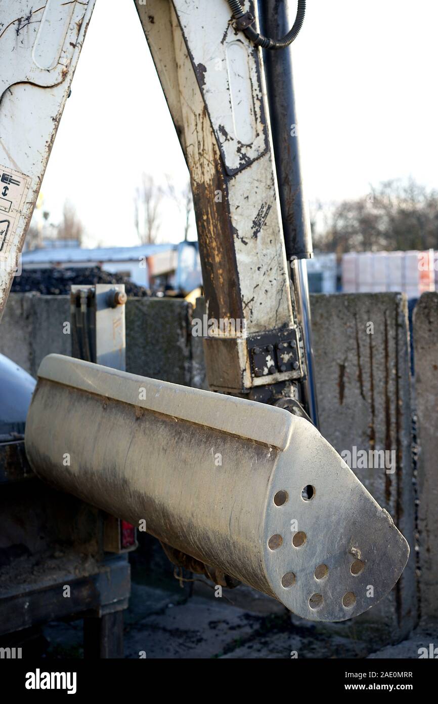 excavator arm with a bucket Stock Photo - Alamy