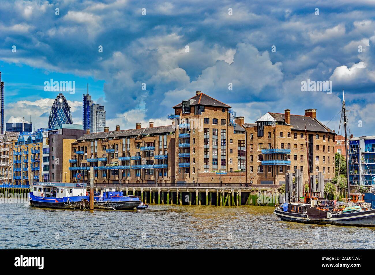 London waterfront views, U.K Stock Photo - Alamy