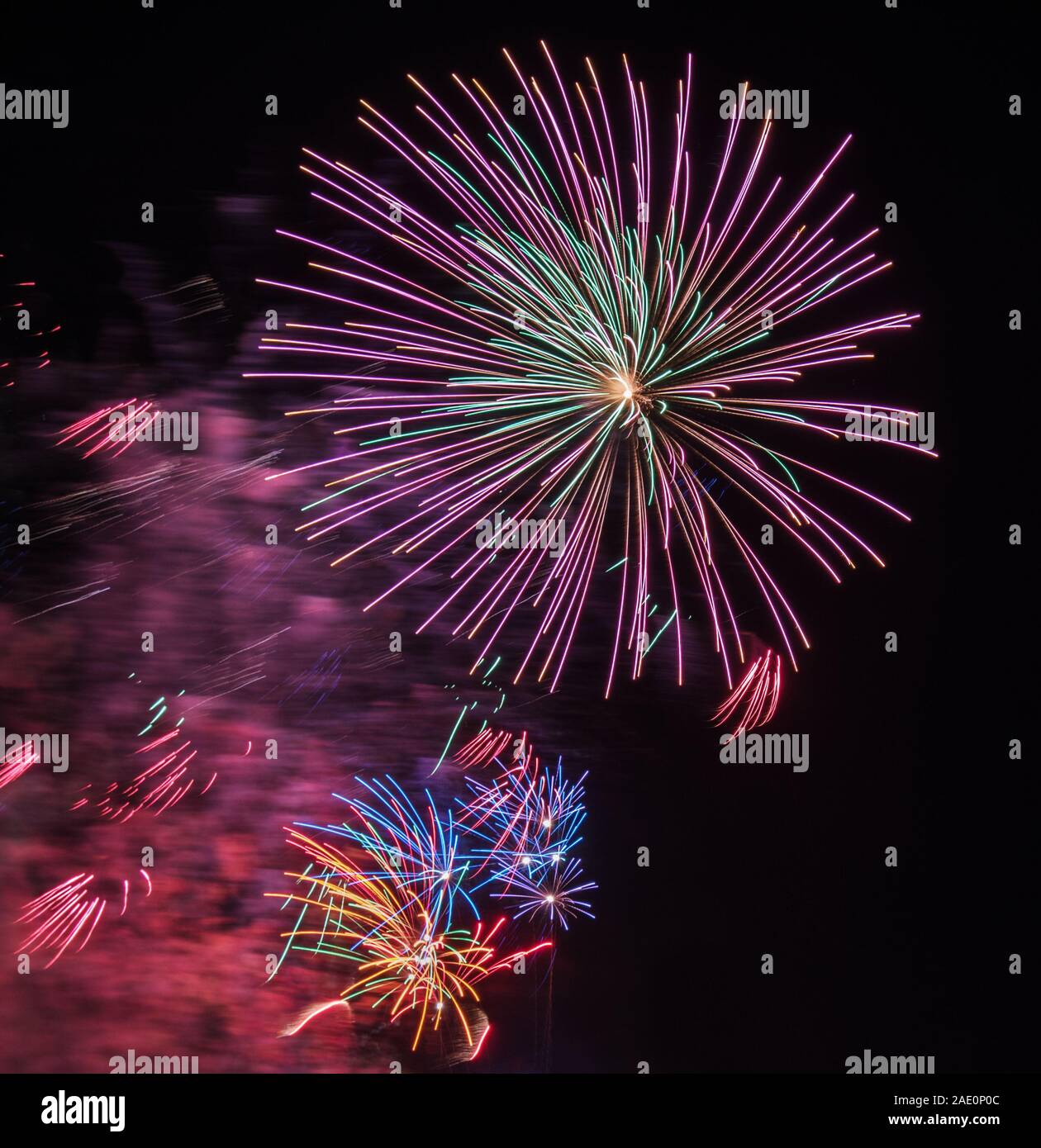 Fireworks on celebration Stock Photo - Alamy