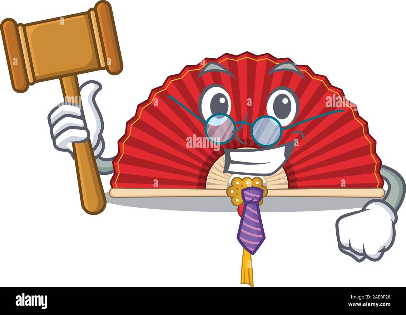 Student with book chinese folding fan mascot cartoon character Stock ...
