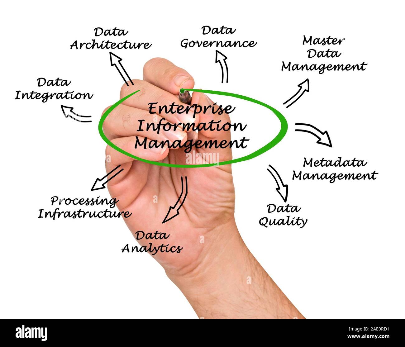 diagram of Enterprise Information Management Stock Photo - Alamy