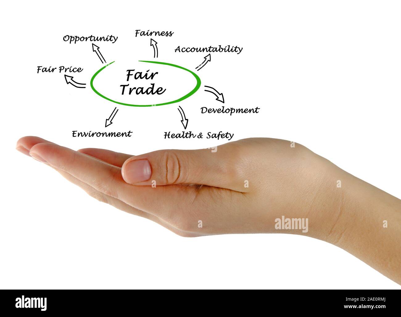 Diagram of fair trade Stock Photo - Alamy