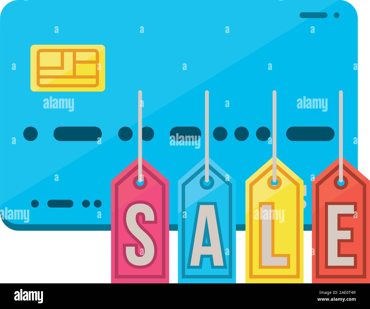 credit card money with sale label Stock Vector Image & Art - Alamy
