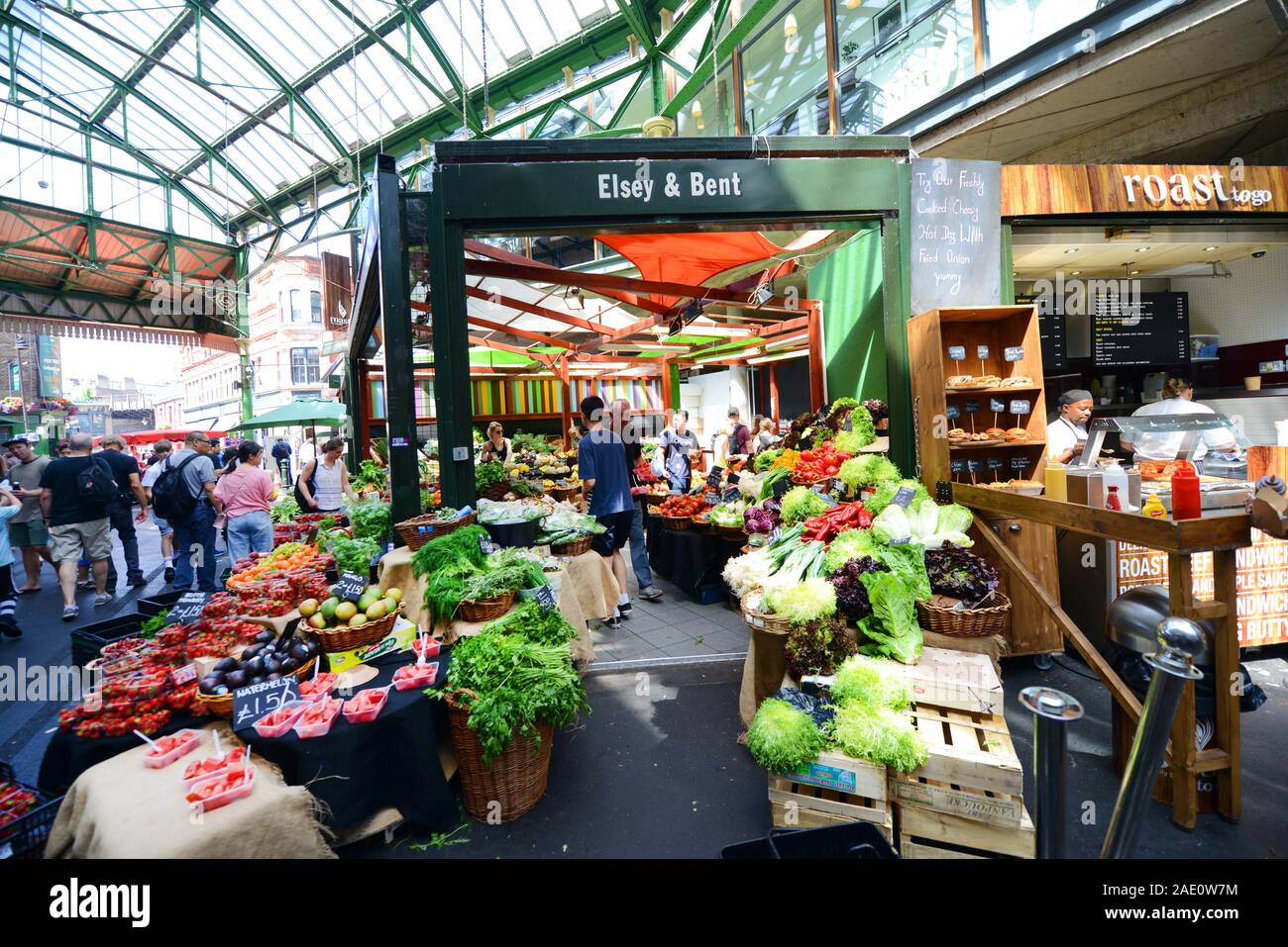 The vibrant Borough Market in London, England Stock Photo - Alamy