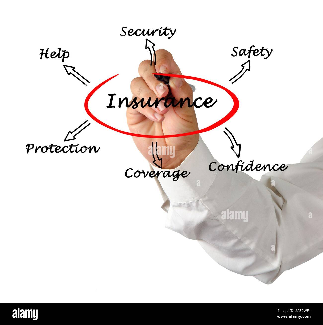 Diagram of insurance Stock Photo - Alamy