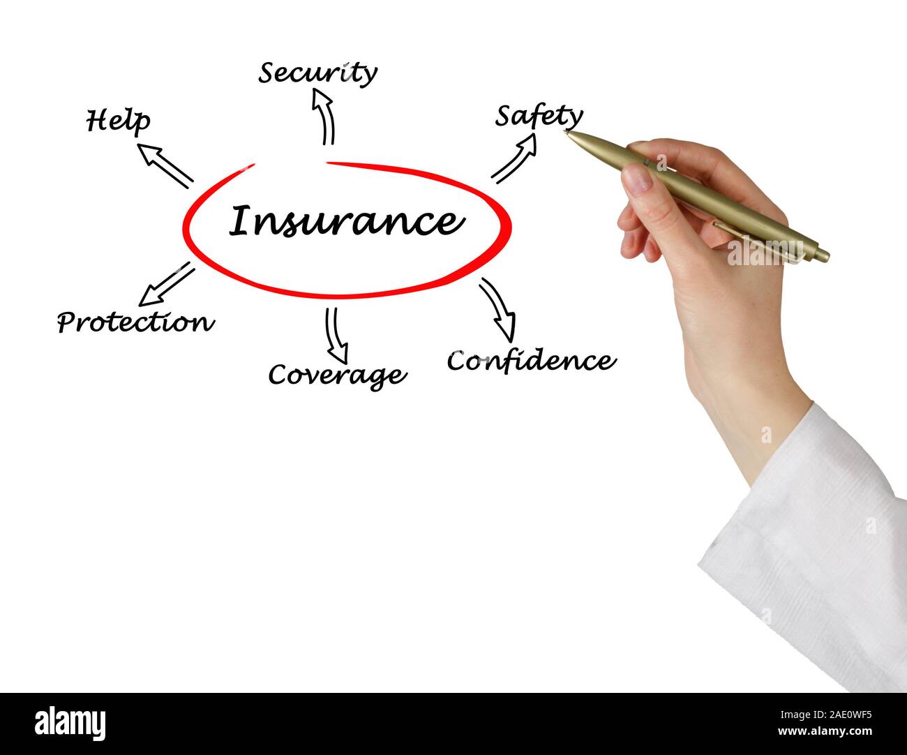 Diagram of insurance Stock Photo - Alamy