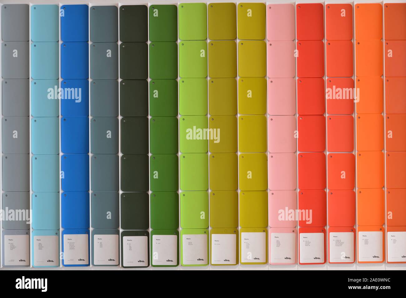 Color Board in Vitra Design Museum Stock Photo - Alamy