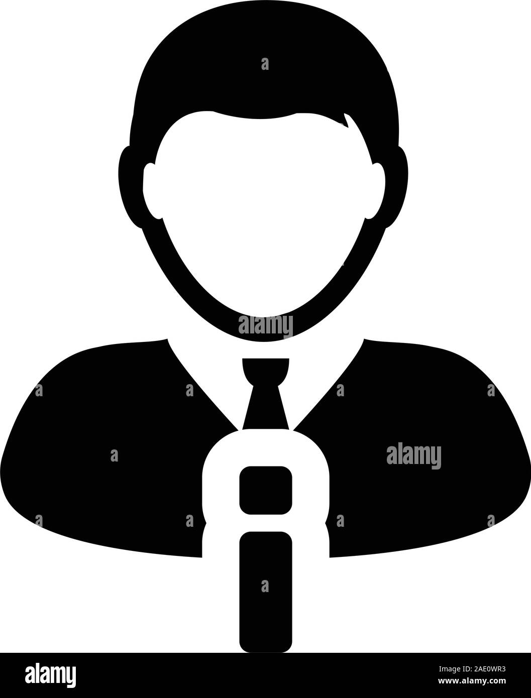 Info icon vector male person profile avatar with information symbol for ...