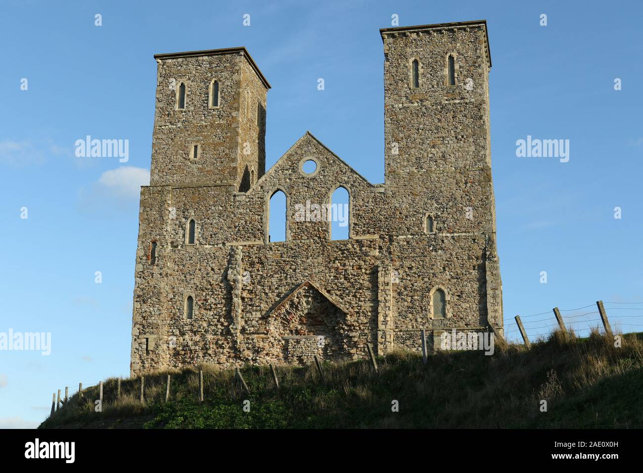 Reculver towers a roman saxon shore fort and remains of a 12th century ...