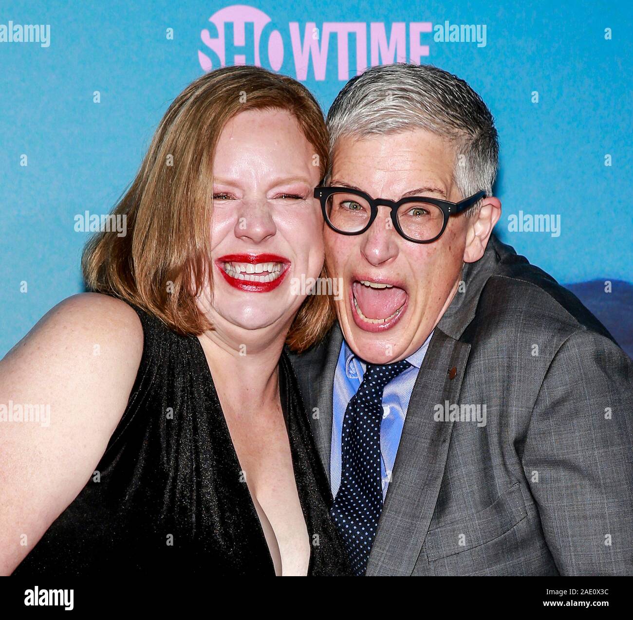 Los Angeles, CA - December 02, 2019: Celeste Pechous and Abby McEnany ...