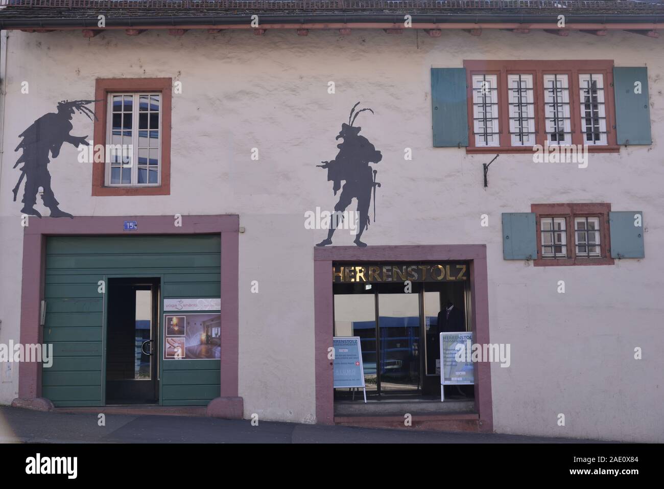 Colorful Painting on the building Basel Stock Photo - Alamy