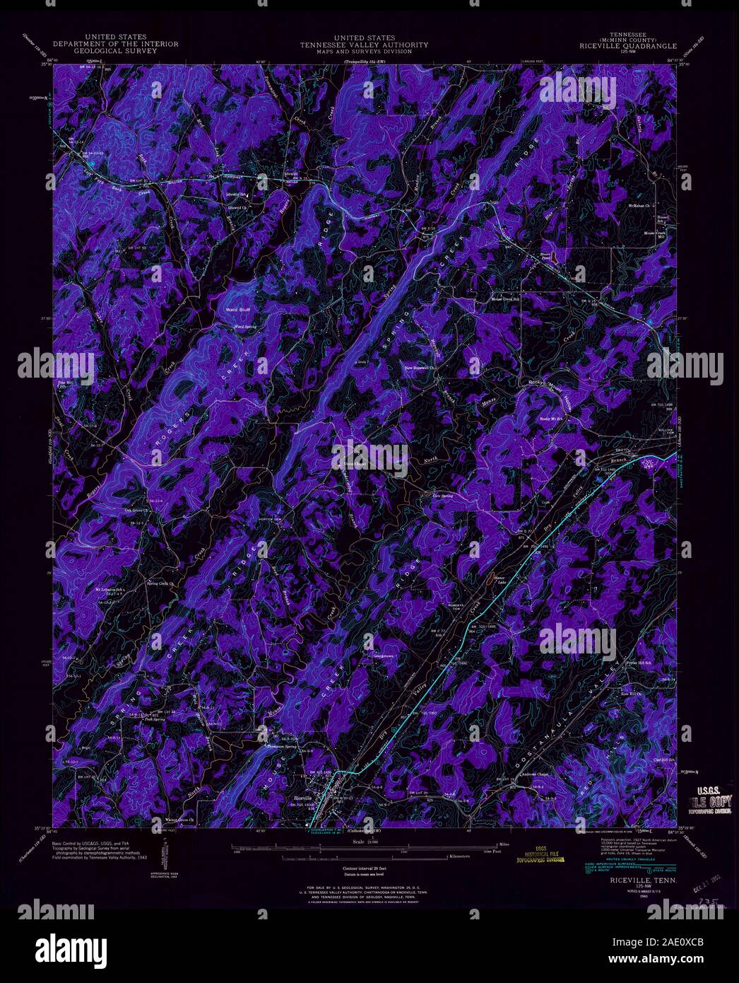 Map of riceville hi-res stock photography and images - Alamy