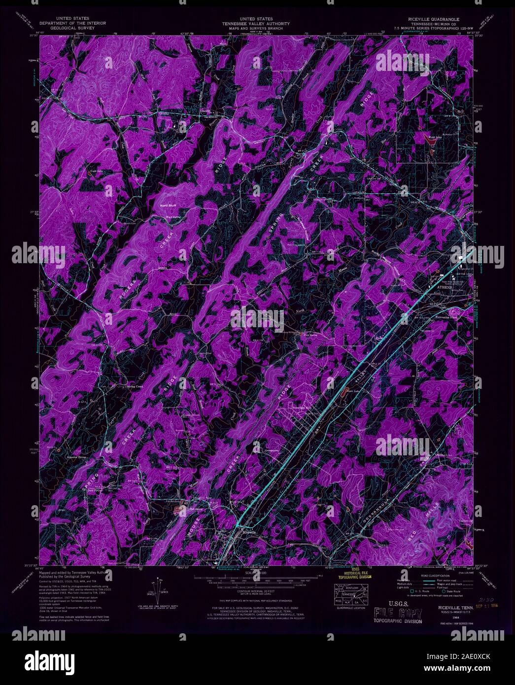 Map of riceville hi-res stock photography and images - Alamy