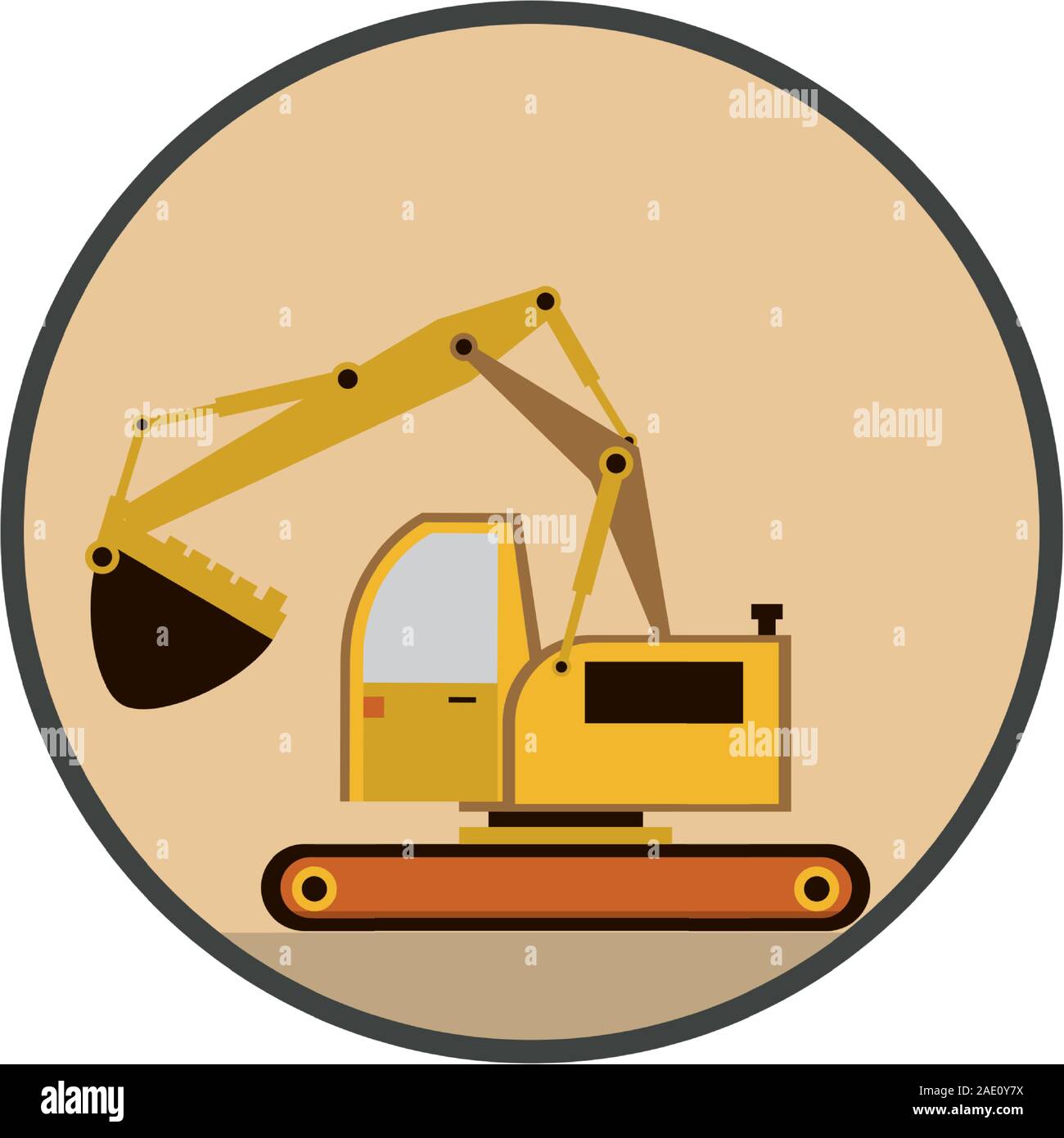 Buldozer excavator Stock Vector Images - Alamy