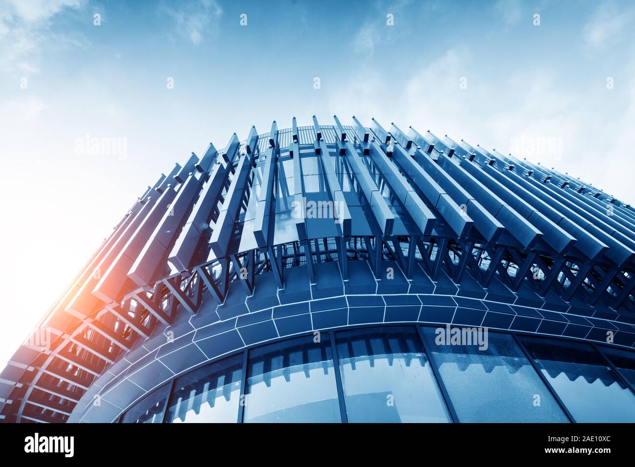 Modern building glass wall Stock Photo - Alamy