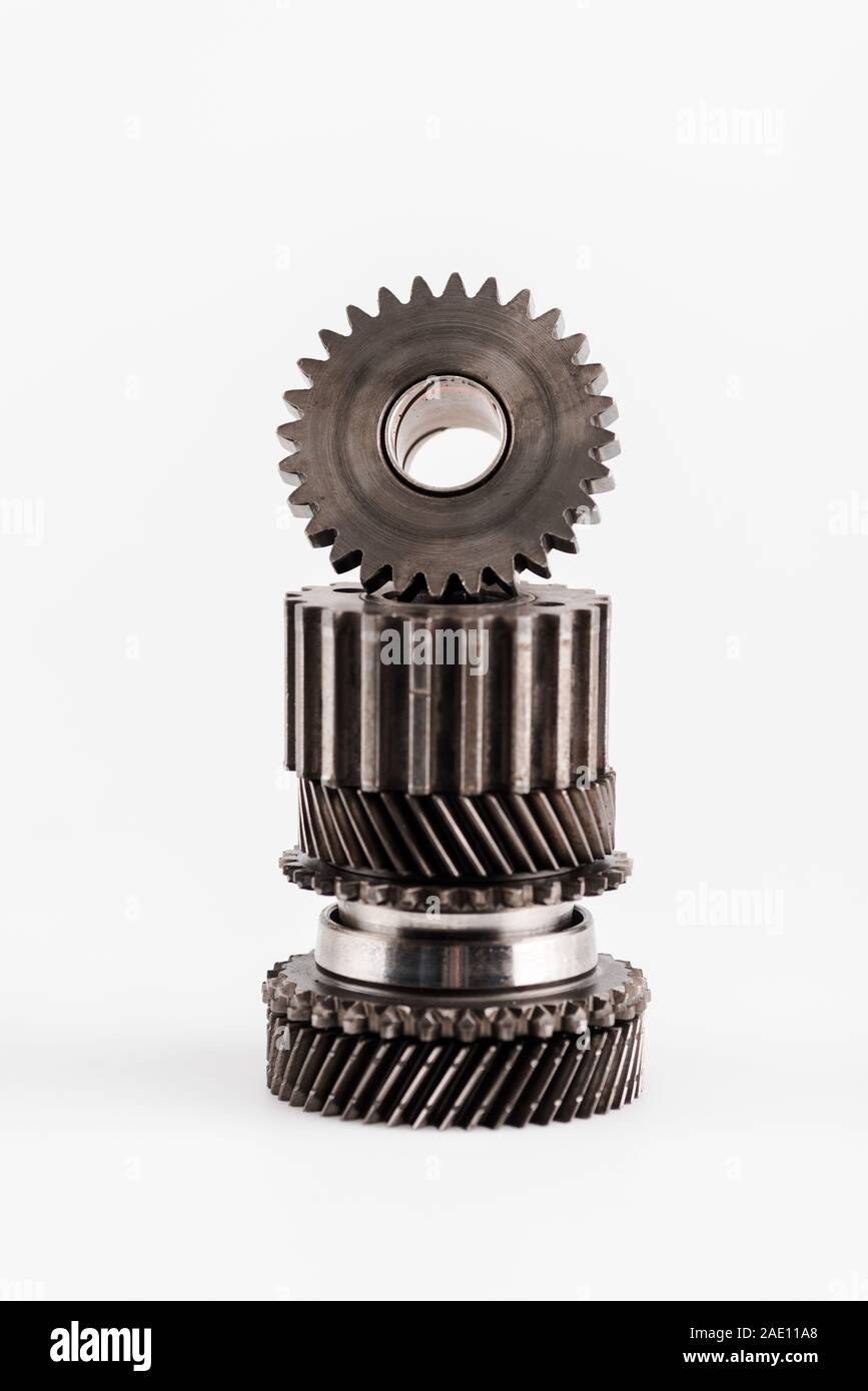 metal mechanism isolated on white background Stock Photo - Alamy