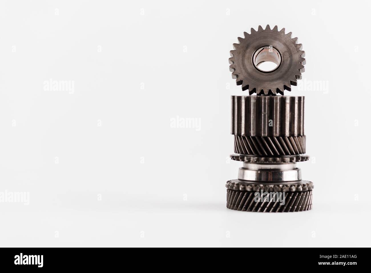 metal mechanism on white background with copy space Stock Photo - Alamy