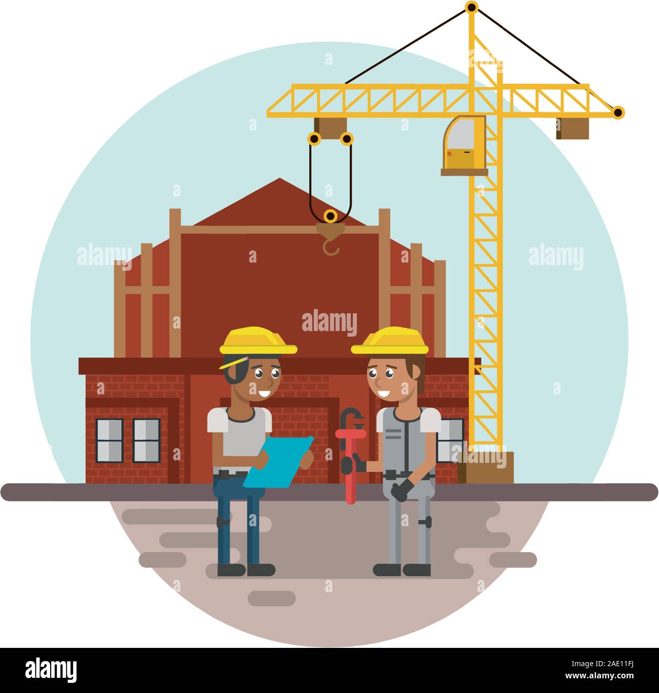 Construction workers uniforms Stock Vector Images - Alamy