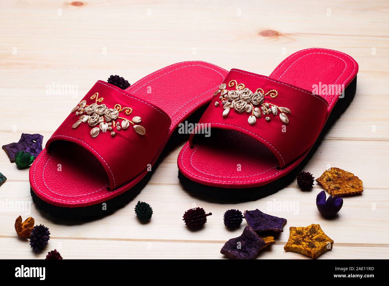 pair of shoes batik design fashion style Stock Photo - Alamy