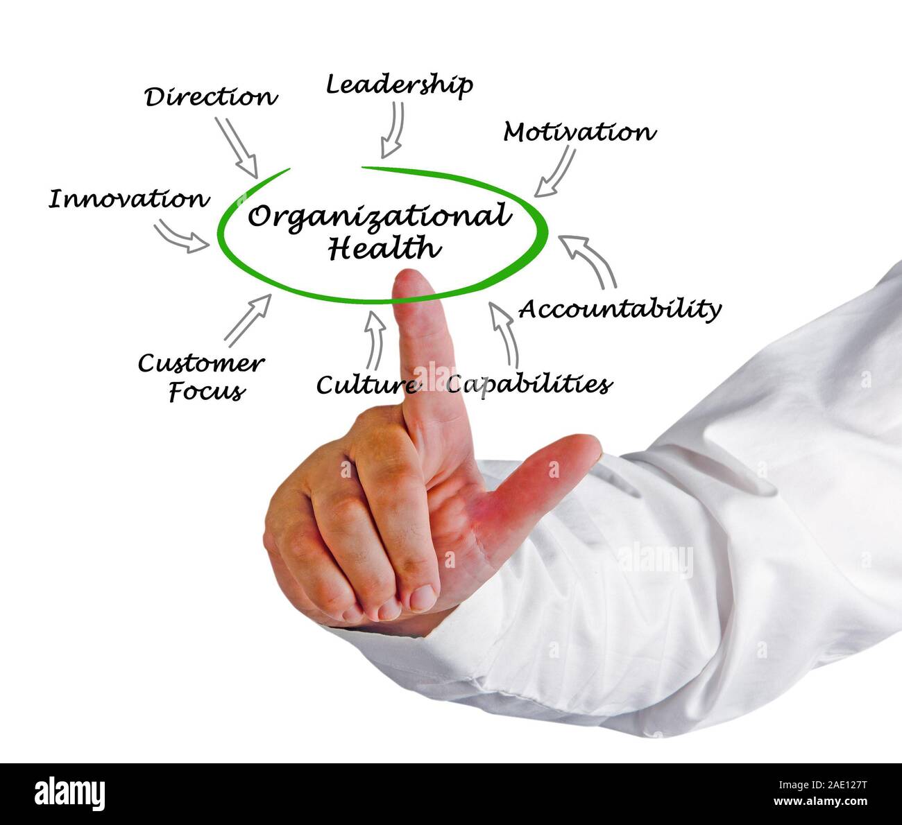 Diagram of Organizational Health Stock Photo - Alamy
