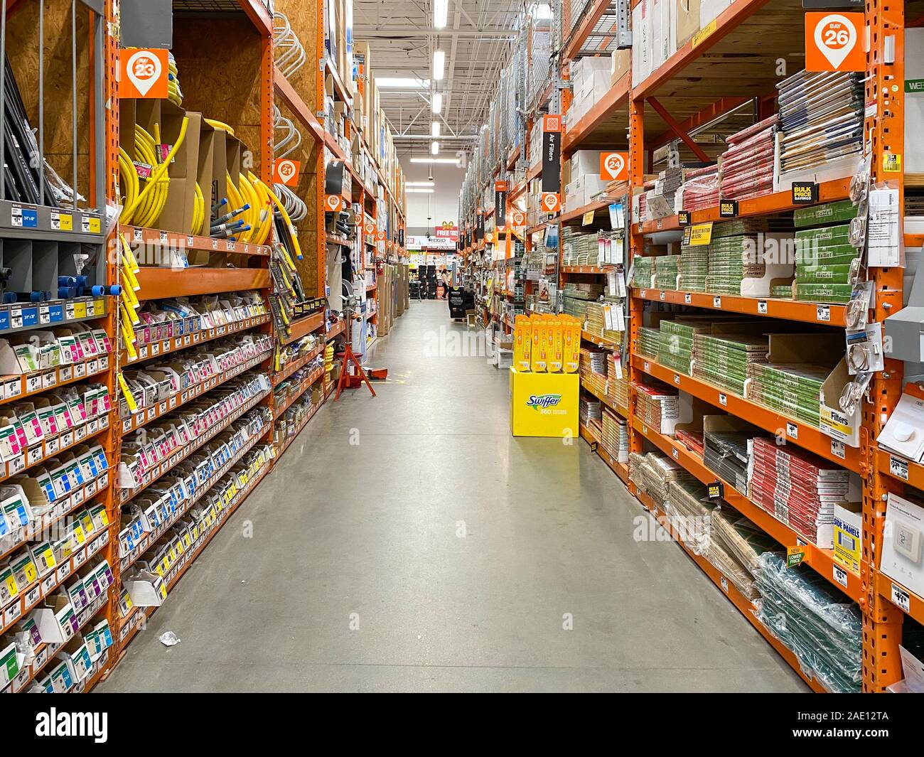 Aisle at The Home Depot hardware store. The Home Depot is the largest american home improvement retailer San Diego USA December 05th 2019 Stock Photo Alamy