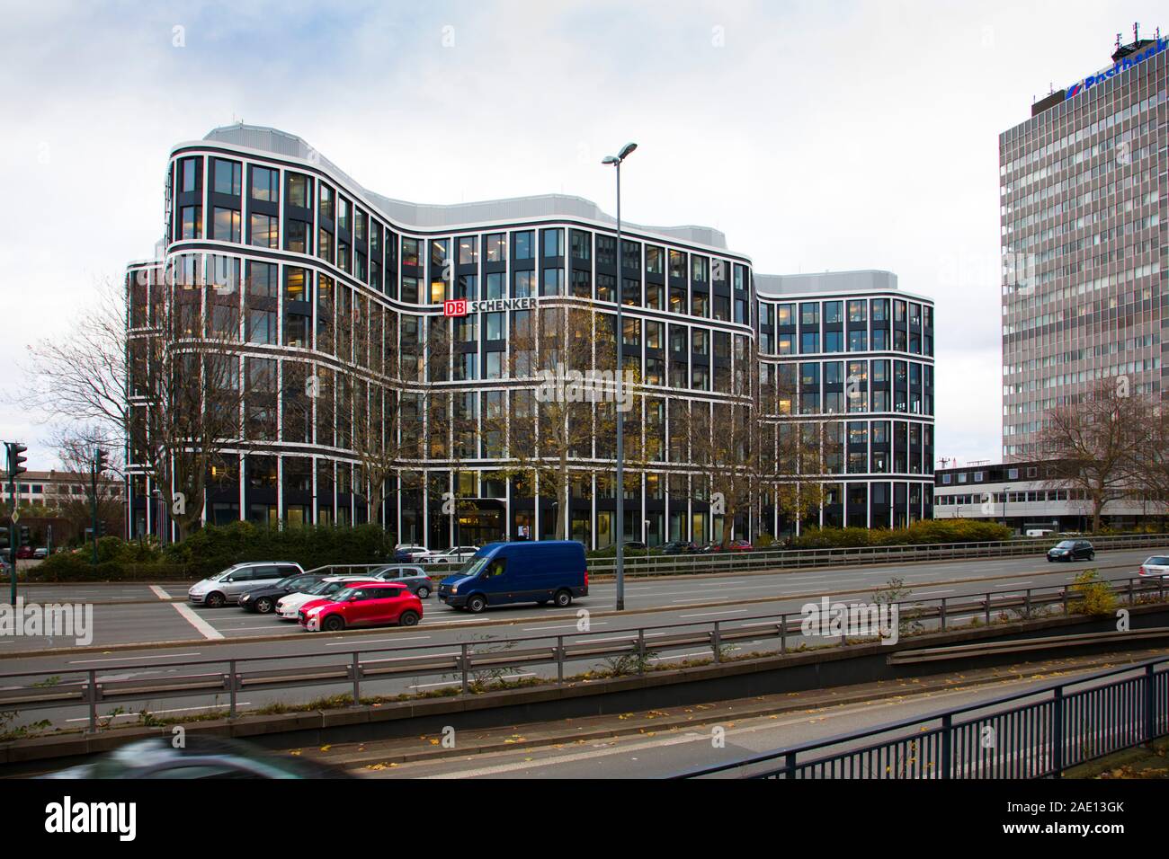 DB Schenker AG and branch Postbank Essen Stock Photo - Alamy