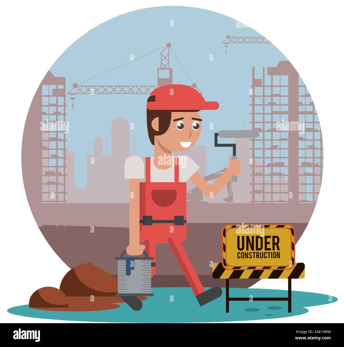 Handyman construction service social Cut Out Stock Images & Pictures ...