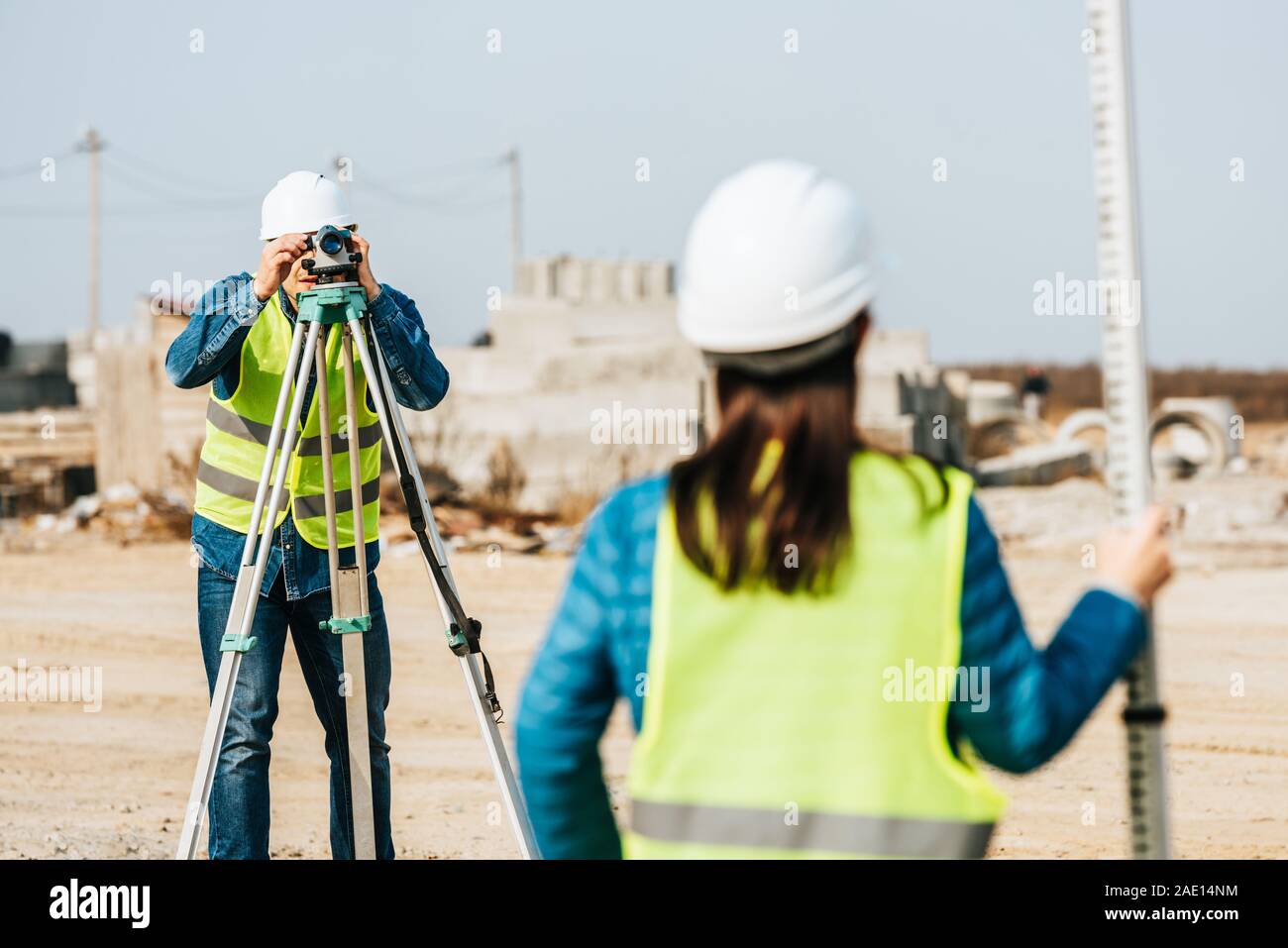 Survey ruler hi-res stock photography and images - Alamy