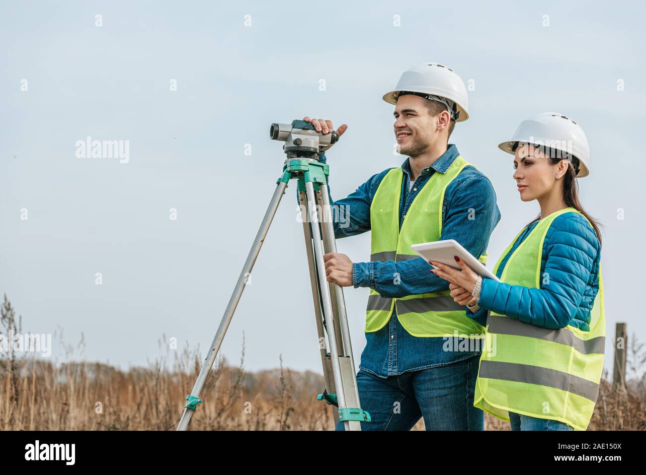 Surveyors Tripod High Resolution Stock Photography and Images - Alamy
