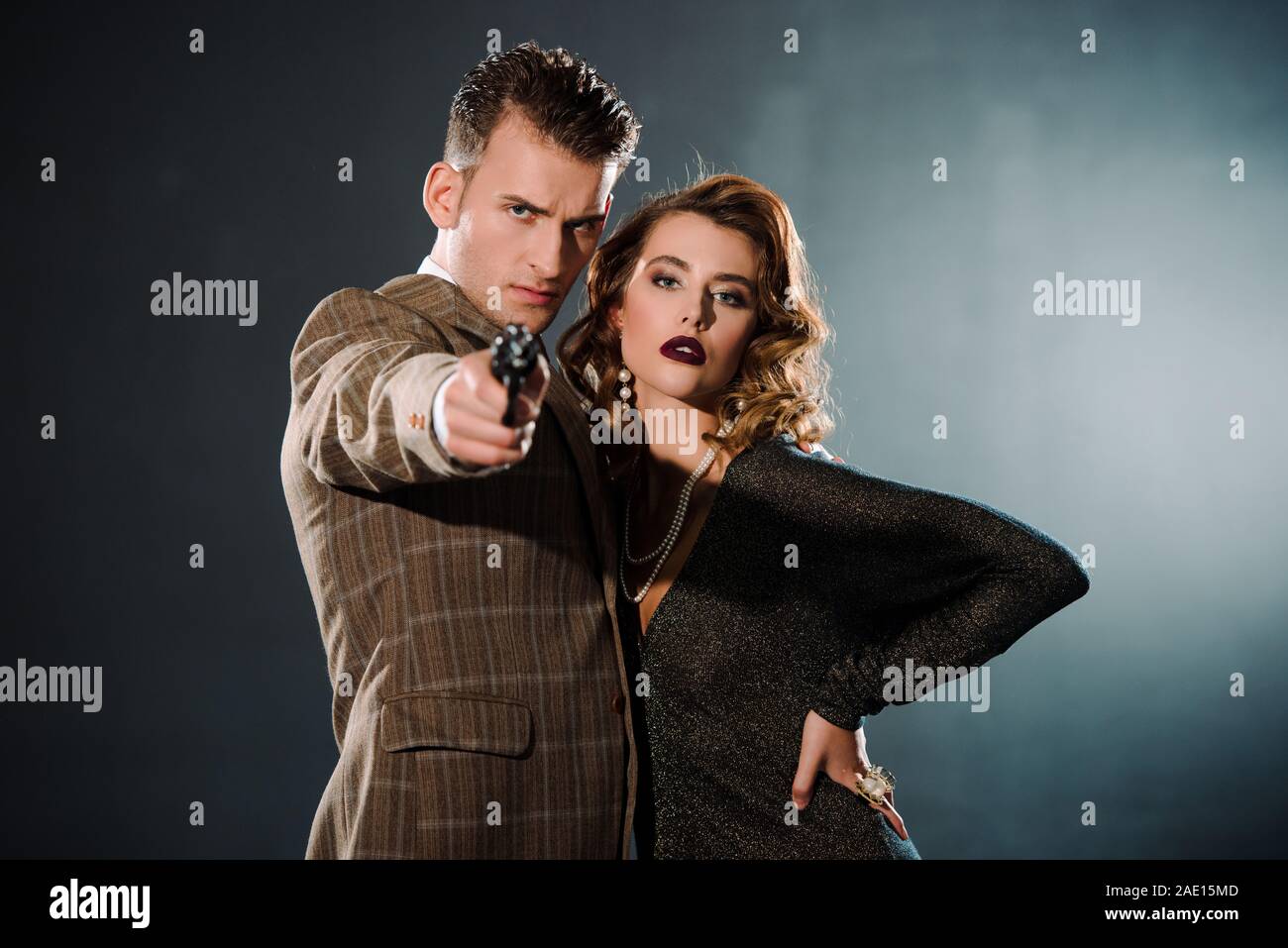 Man gun gangster focus on hi-res stock photography and images - Alamy