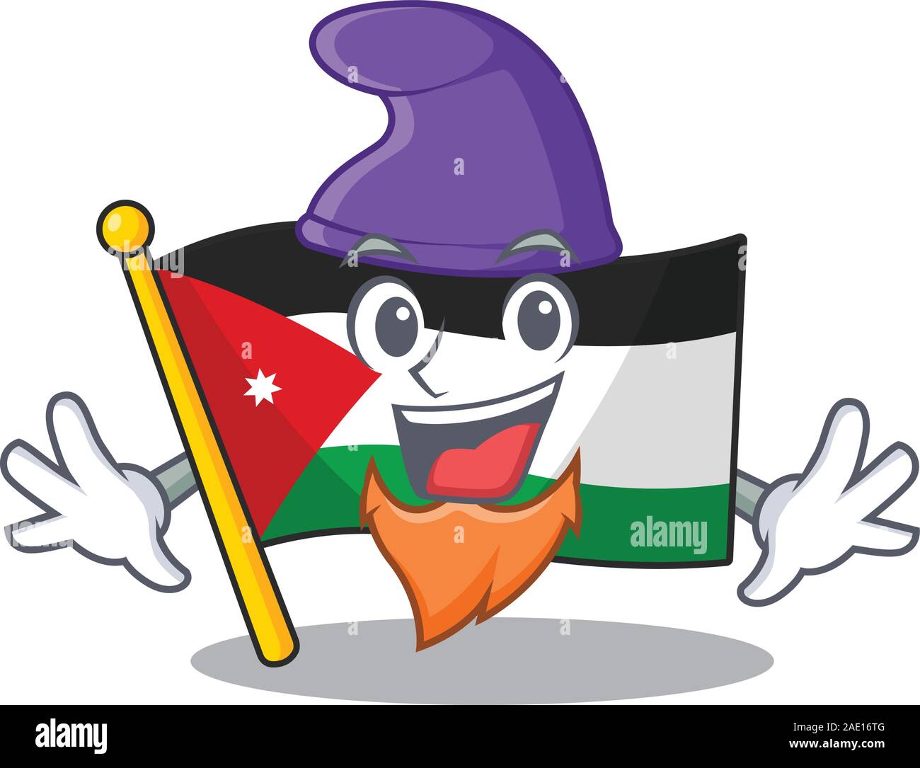 Flag jordan mascot cartoon style as an Elf Stock Vector Image & Art - Alamy