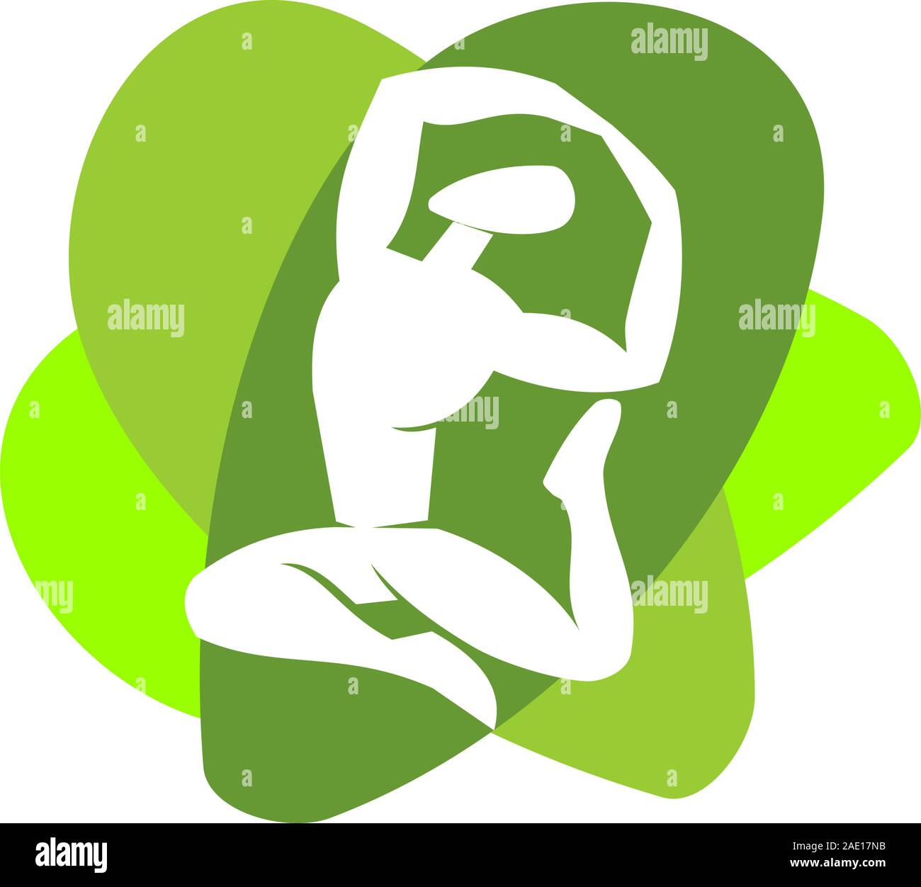 Yoga logo design emblem meditation vector illustration Isolated Stock ...