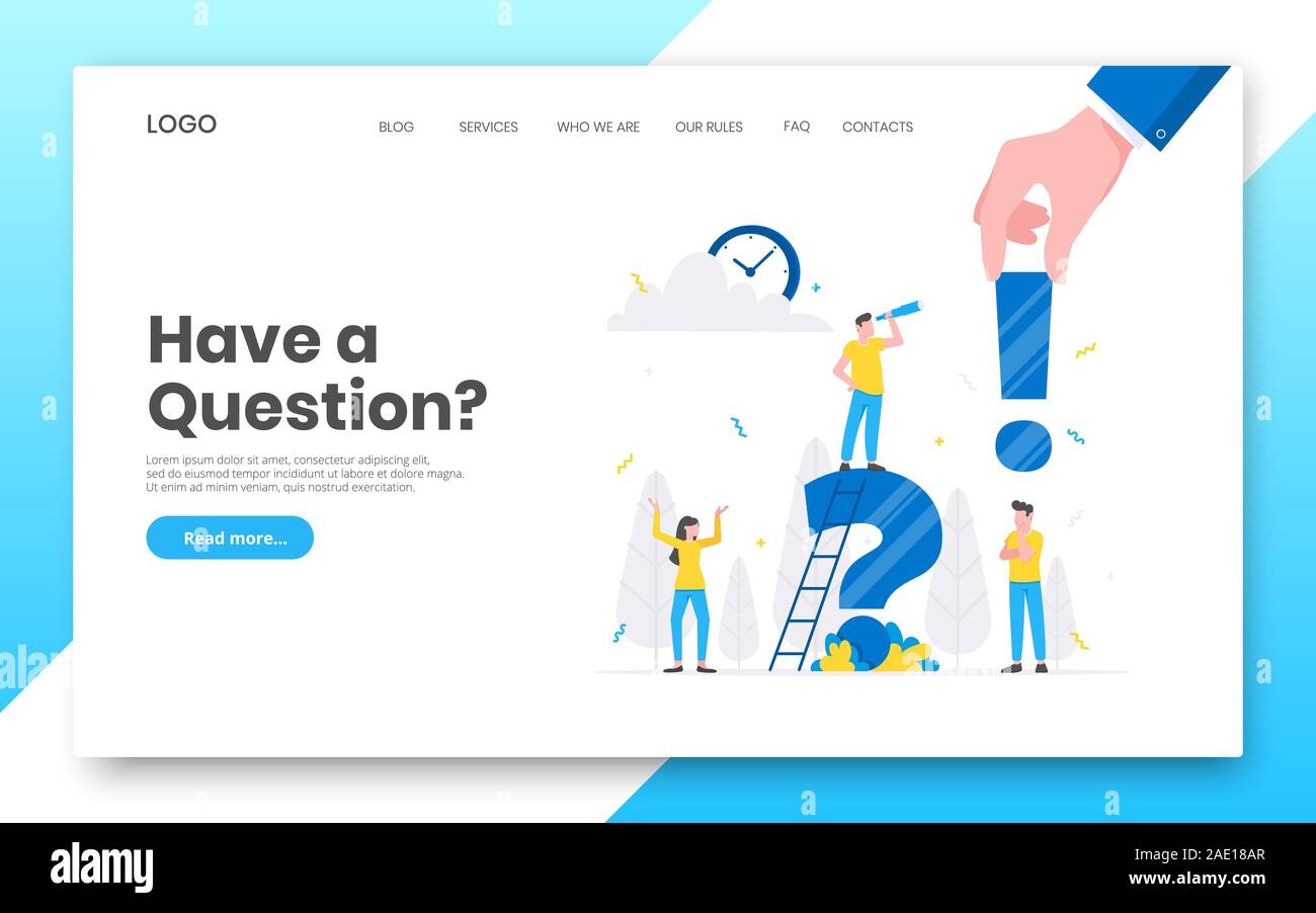 Business internet landing page concept template. Teamwork characters ...