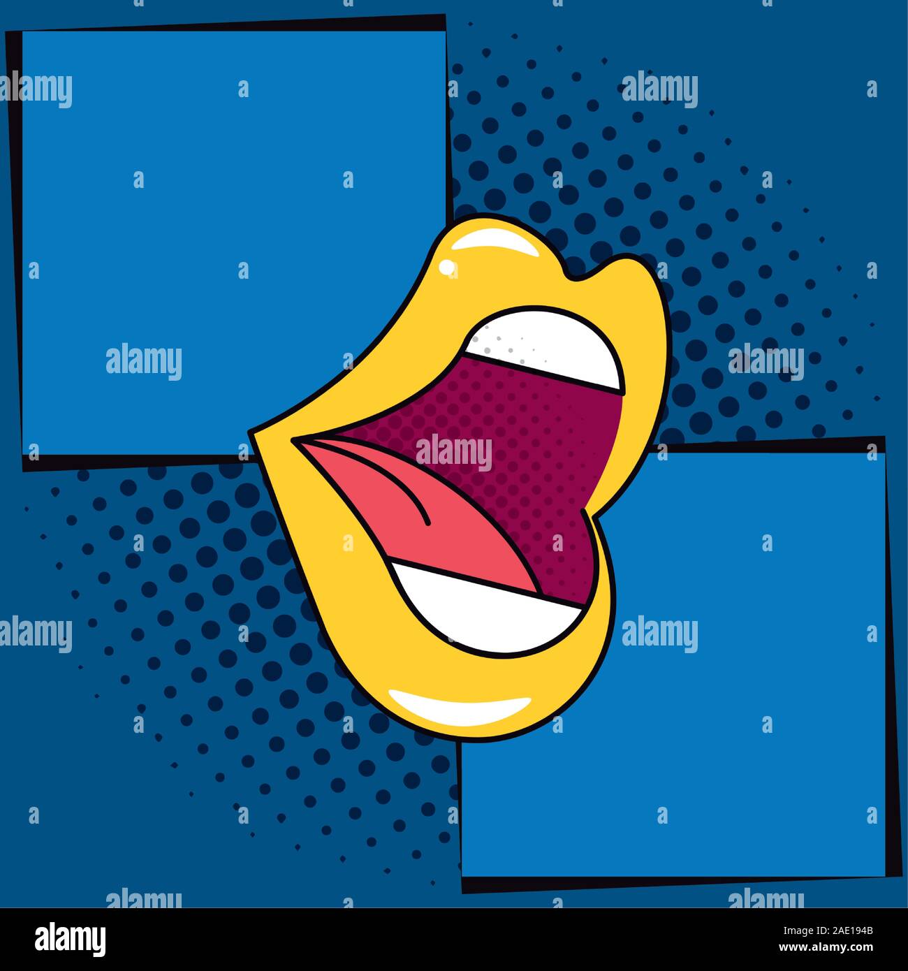 Hand mouth woman food Stock Vector Images - Alamy