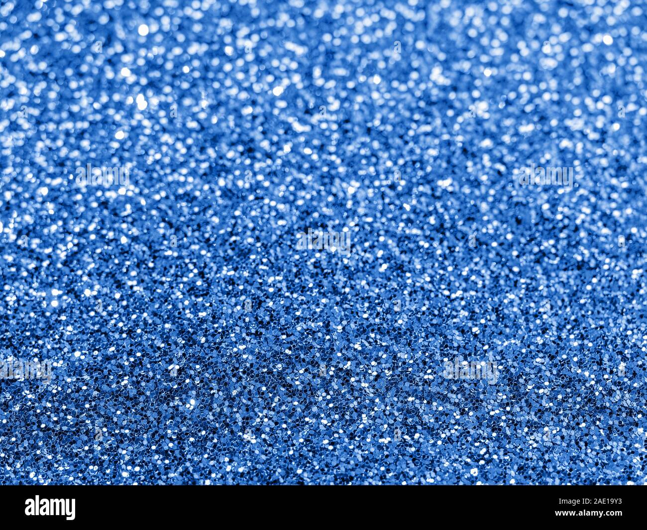 Sparkling background with bokeh made of Classic Blue 2020 color. Color ...