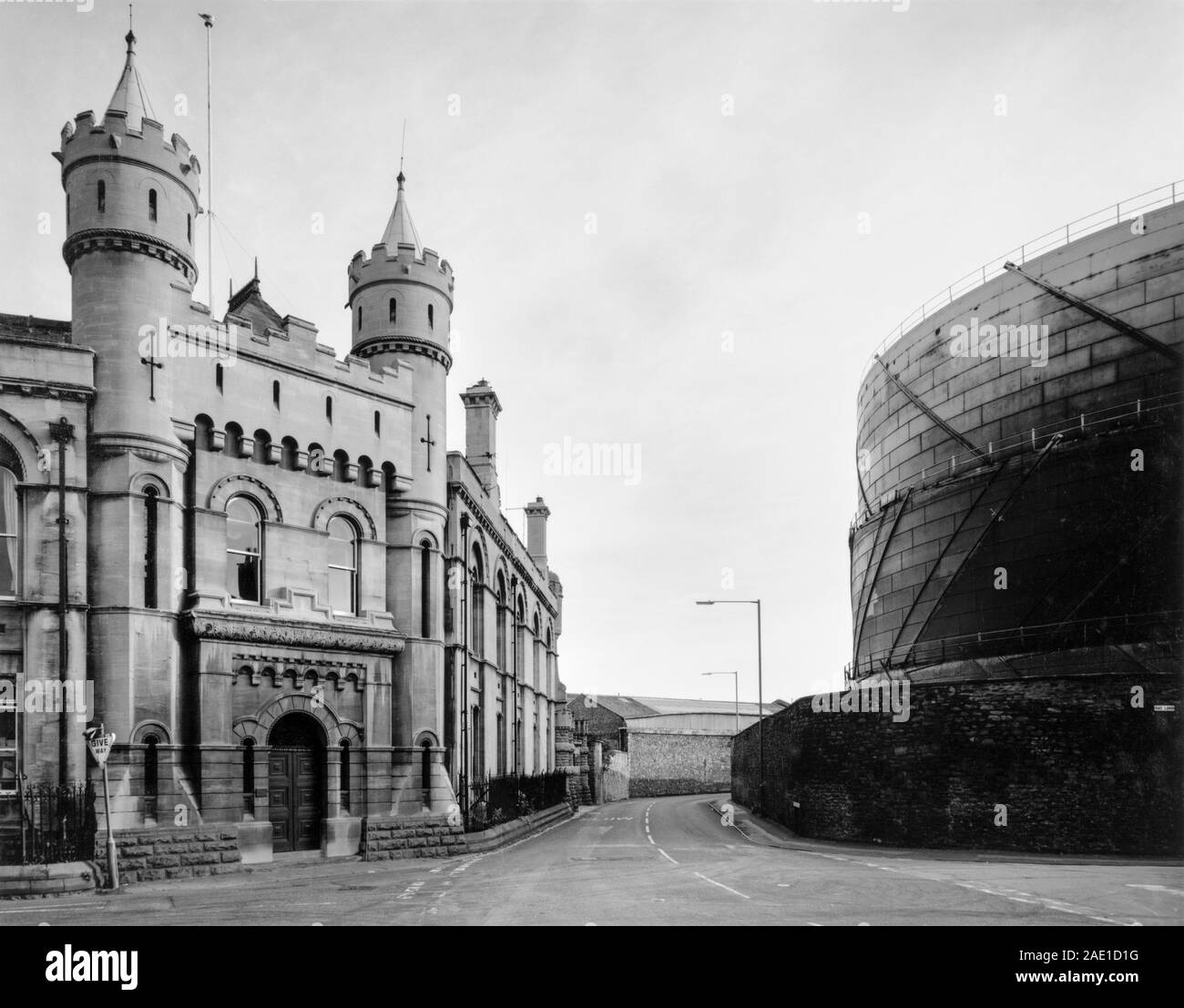 Victorian gothic factory building Silverthorne Lane Bristol 1988 Stock ...