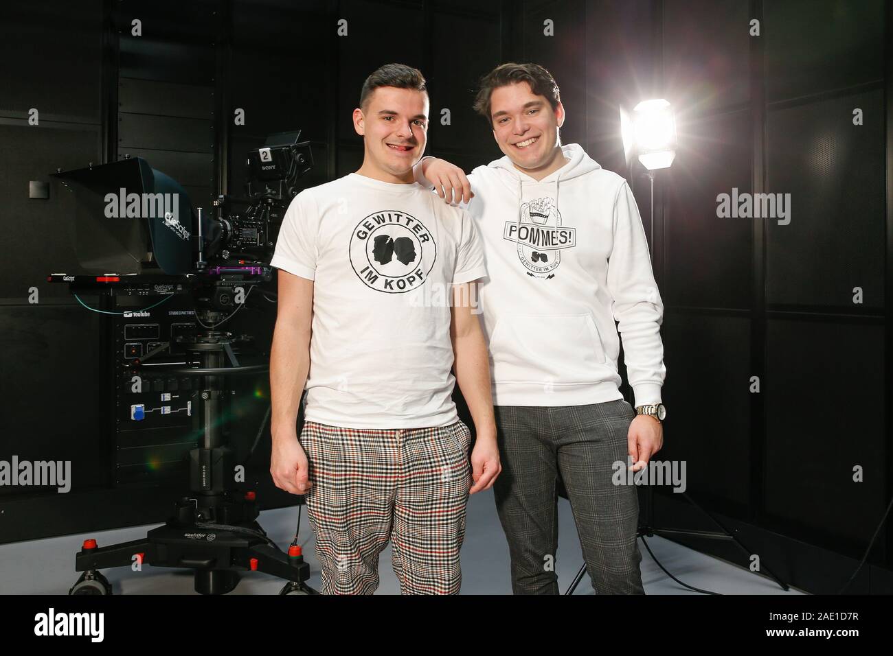 Berlin, Germany. 02nd Dec, 2019. Jan Zimmermann (l) and Tim Lehmann ...