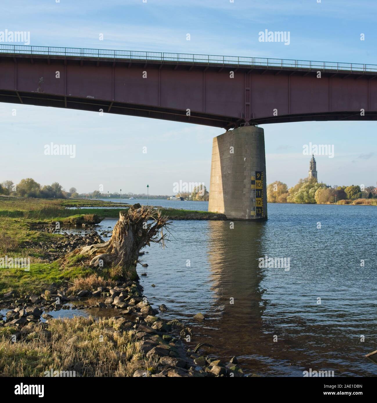 Rhenen historic city in the Netherlands along the river Rhine Stock ...